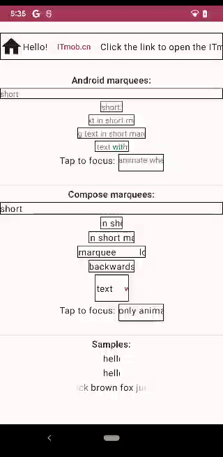 Jetpack Compose 怎样实现跑马灯效果（Marquee） - ITmob